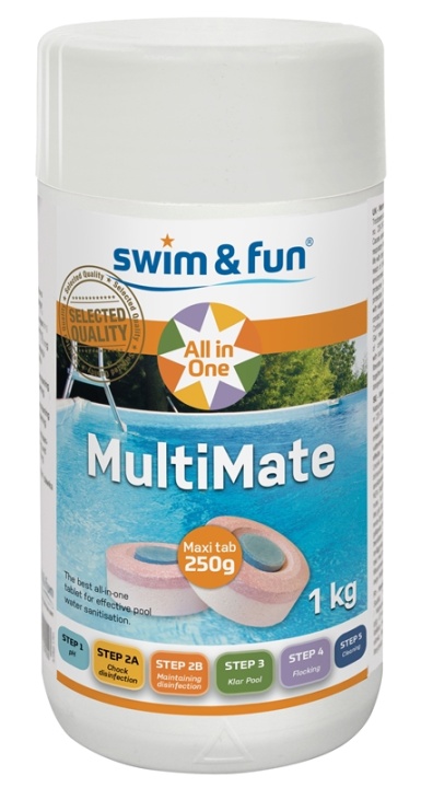 Kjøpe MultiMate Chlorine Tab 250g 1 kg npå Teknikproffse