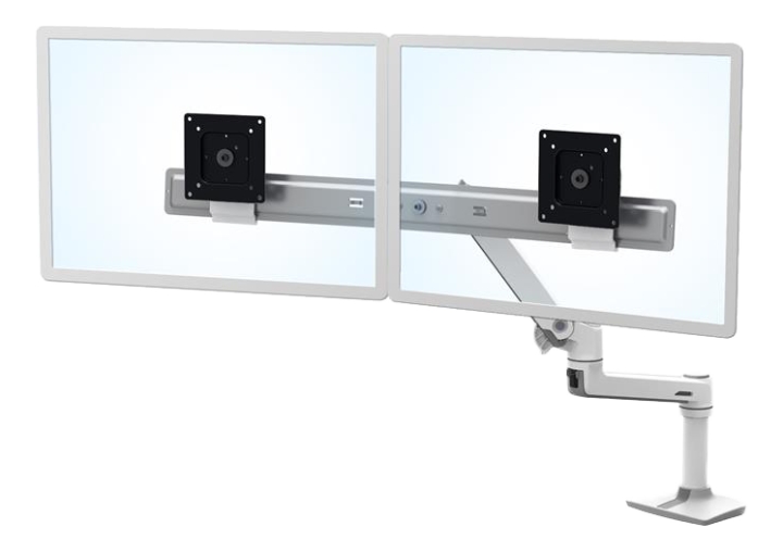Kjøpe Ergotron LX Desk Dual Direct Arm (white) | Teknikproffset.no