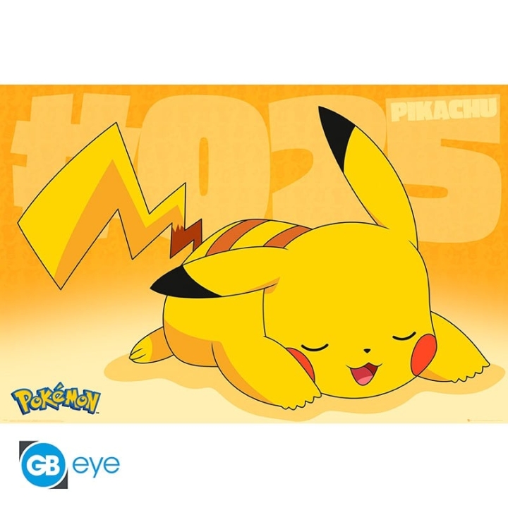 Kjøpe Abysse POKEMON - Plakat Maxi 91,5x61 - Pikachu sover | Teknikproffset