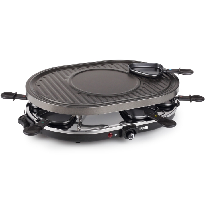 Kjøpe Princess Raclette 8 Oval Grill Party 162700 43X30cm grillplatta