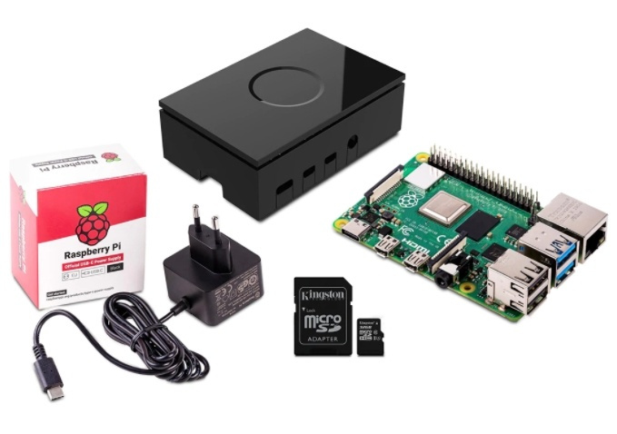 Kjøpe OKdo Raspberry Pi 4 Basic Kit, universal version, 8 GB, accessories