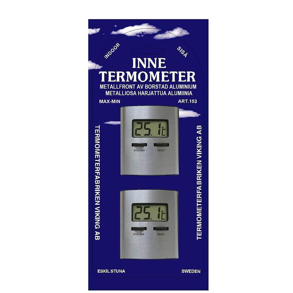 Kjøpe Termometer Innendørs Digitalt 2-pak | Teknikproffset.no